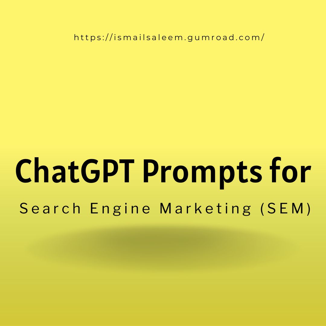 OpenAI ChatGPT Prompts For Search Engine Marketing AI Solutions
